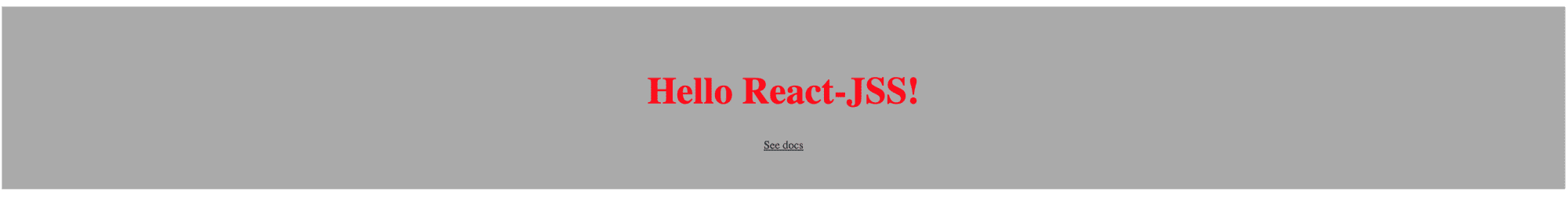 React-JSS — альтернативный способ стилизации компонентов