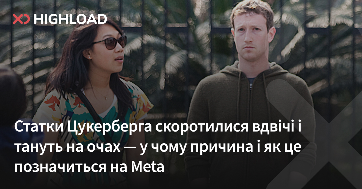 Статки Цукерберга скоротилися вдвічі і тануть на очах